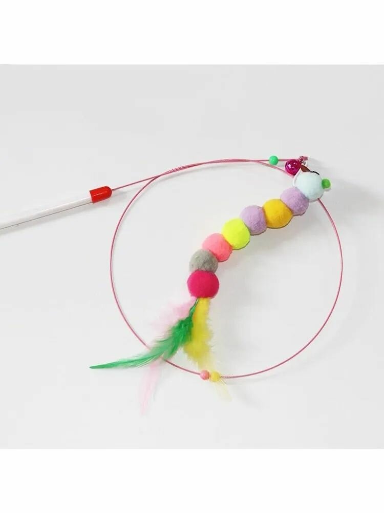 Колокольчик из перьев забавной кошачьей палочки