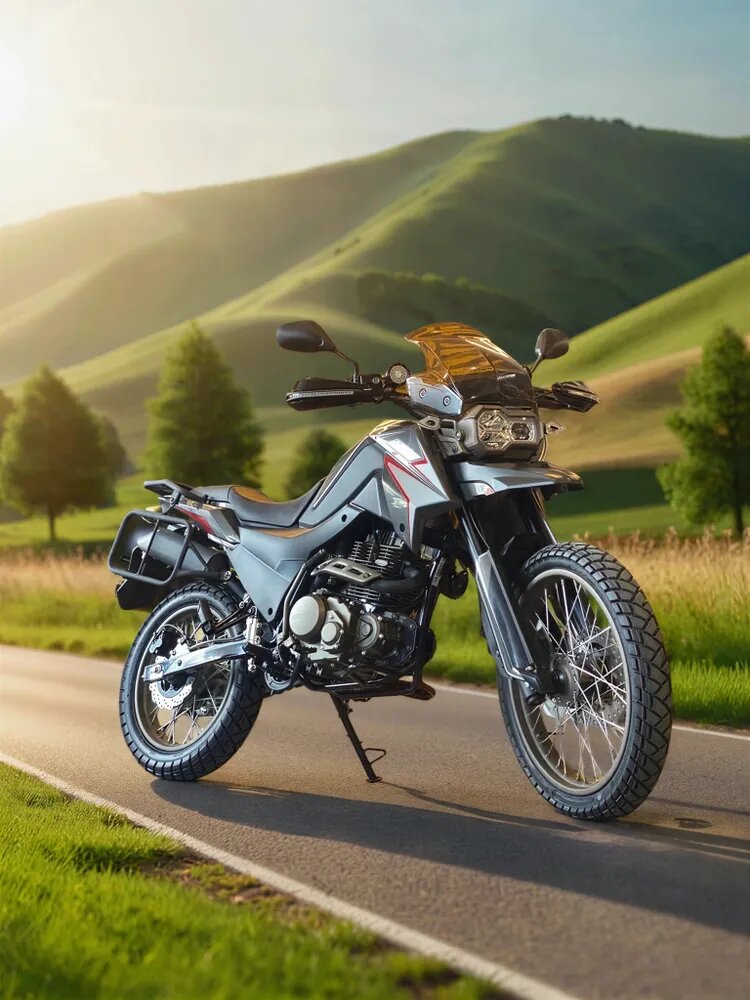 Мотоцикл FIREGUARD 250 TRAVEL с ПТС (темно-серый)