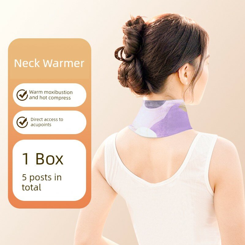 Полынь, согревающий пластырь для шеи, шейный позвоночник, горячий компресс, самонагревающийся согревающий пластырь на