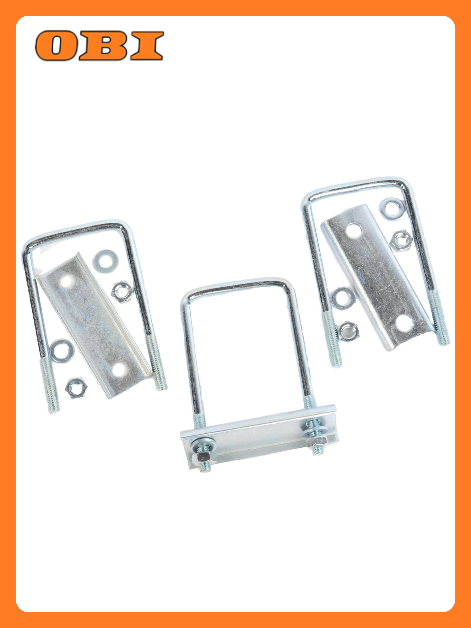 Хомут d50х50 мм оцинкованная сталь 3 шт