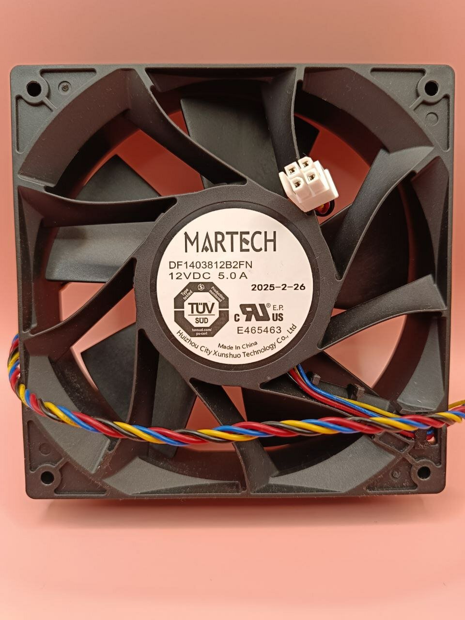Вентилятор MARTECH DF1403812B2FN, для Antminer S21 Pro/S21+, 14x14 см, 7000 об/мин