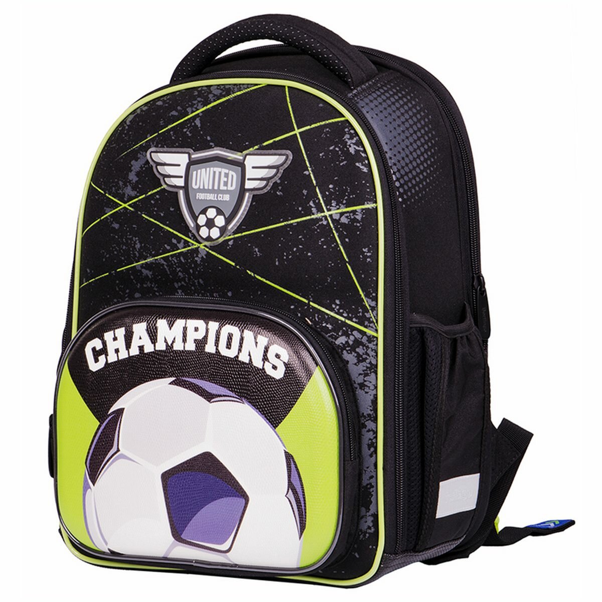 Ранец школьный Berlingo Profi "Football club", 36x28x18см, 2 отделения, 4 кармана, анатомическая спинка (RU05409)
