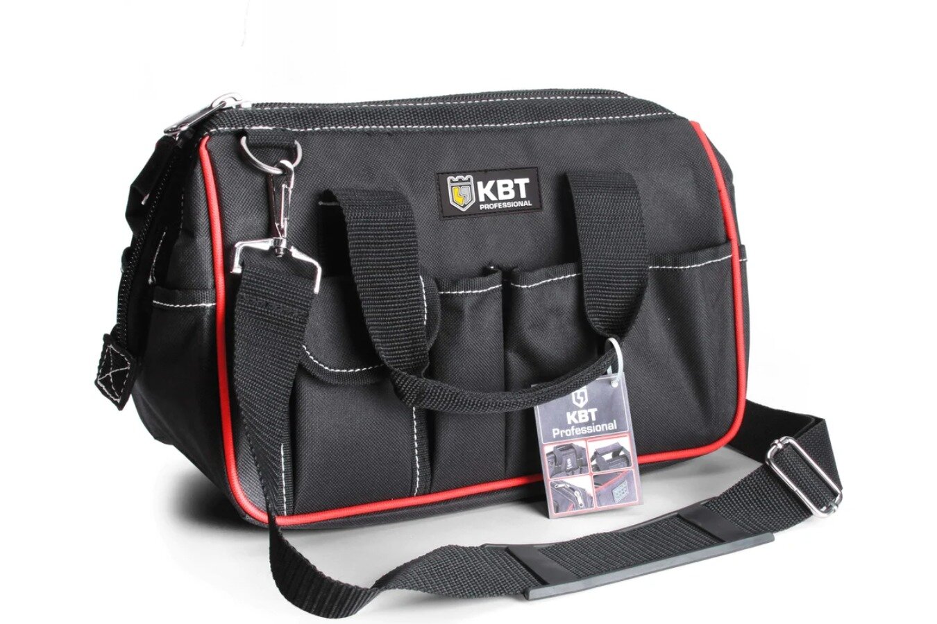 Сумка монтажника КВТ 66142, трехсекционная, водонепроницаемая, с ремнем, 8,8 л