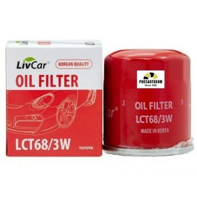 Фильтр масляный LIVCAR LCT68/3W VIC C-110 Toyota Auris I V-1, 4 1, 6 Vvt-I, C-Hr V-1, 2 1, 8 Hybrid 2, 0, Yaris V-1, 0 1, 3 1, 33 Vvti 1, 5 99-11