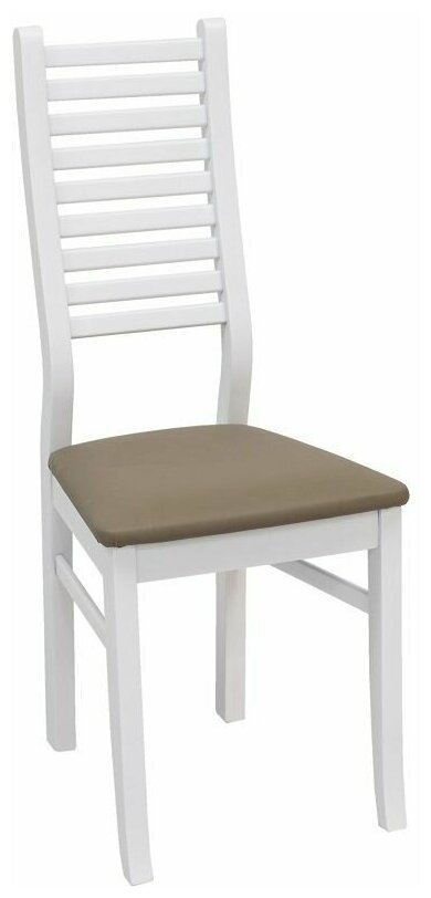 Стулья для кухни комплект 4 шт, стул кухонный Kentucky, Белый, Экокожа 514