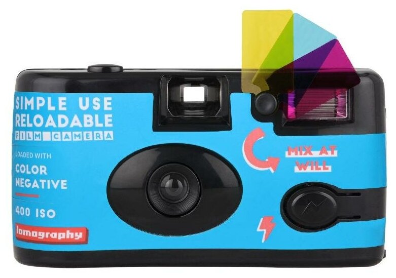 Многоразовый пленочный фотоаппарат Lomography Simple Use + пленка Color Negative 400/36