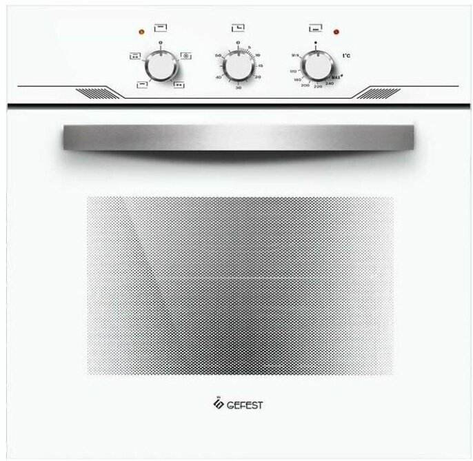 Духовой шкаф Gefest ДГЭ 621-01, белый, 52л, с таймером, гриль