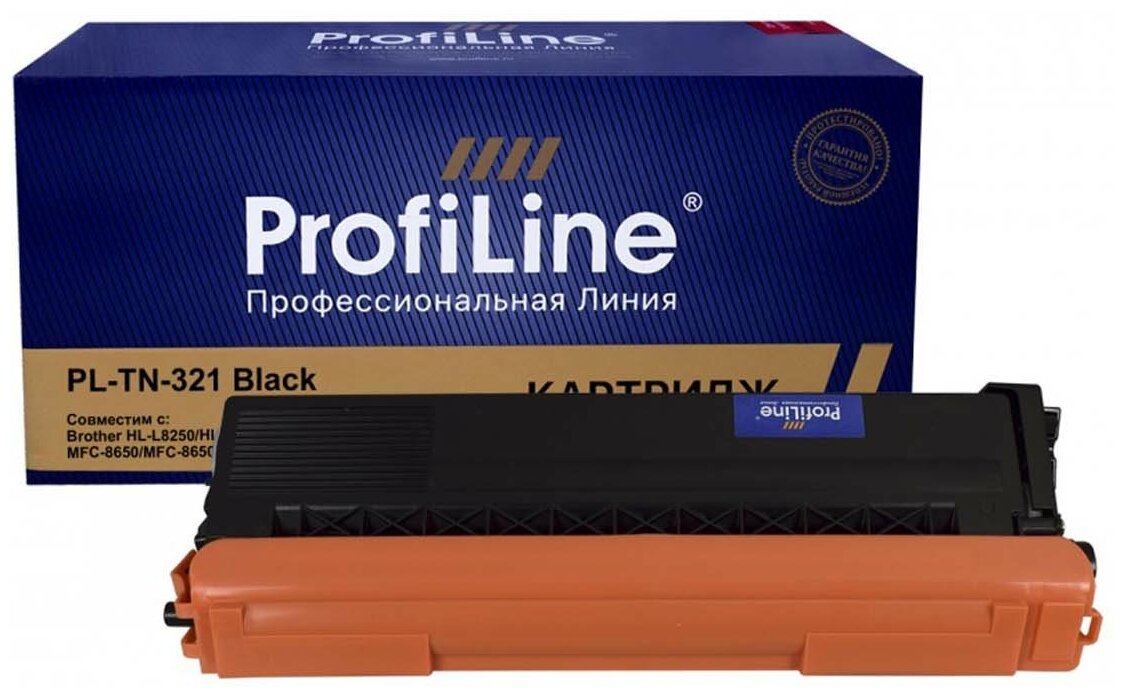 Картридж TN-321BK для Brother HL-L8250cdn, MFC-L8650cdw ProfiLine черный