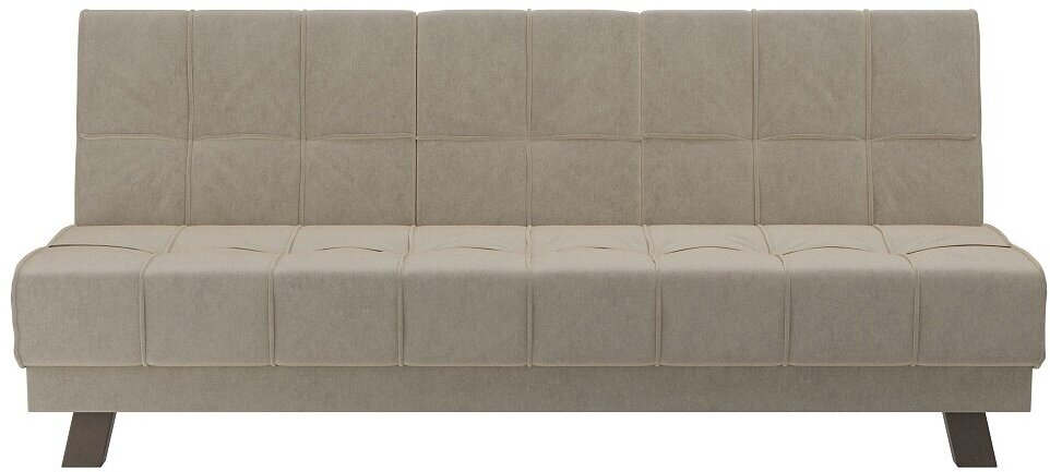 Прямой диван Винсент Бежевый Микровельвет, книжка, 188х88х91 см