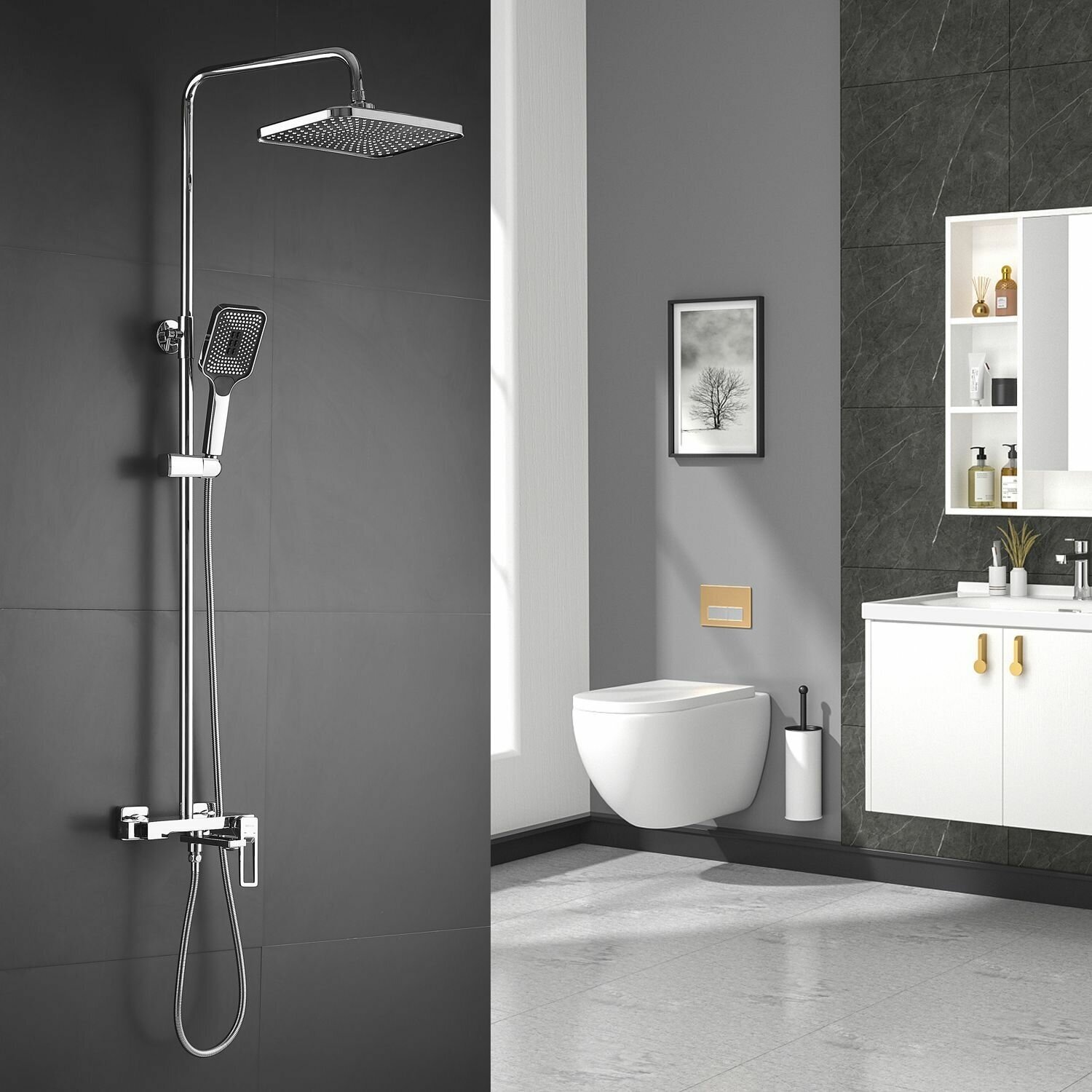 Душевая система Shevanik S6836