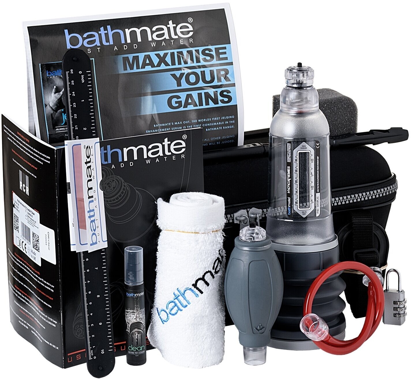 Вакуумная гидропомпа Hydroxtreme5 для увеличения пениса мужчин, прозрачная