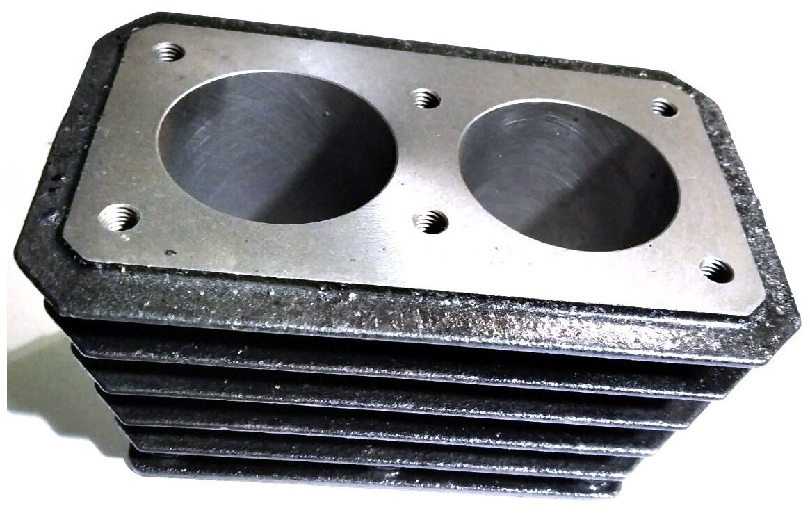 Цилиндр для компрессора 2-х поршневой (высота - 92 мм, диаметр - 55 мм)