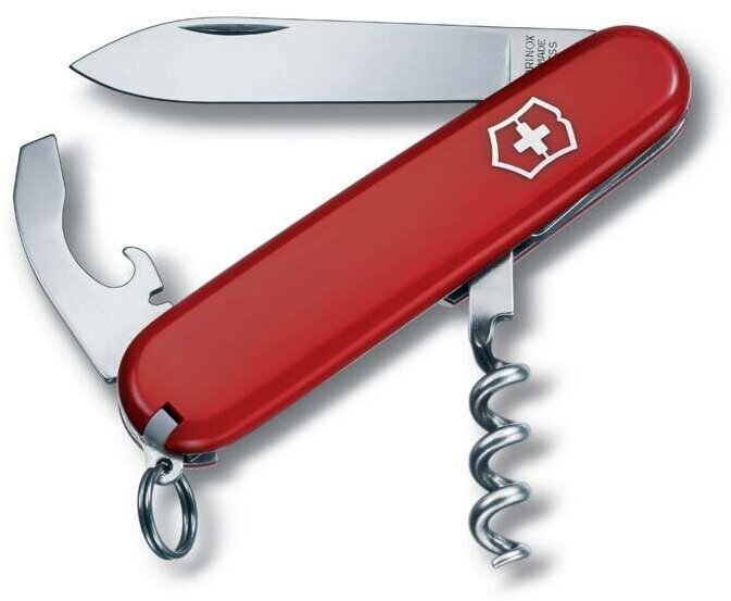 Нож Victorinox Waiter, 84 мм, 9 функций, красный
