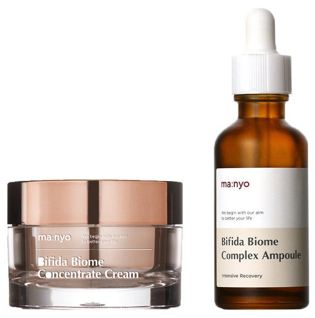 Омоложивающий набор из 2-х средств Manyo Bifida Biome Complex Ampoule (сыворотка + крем)