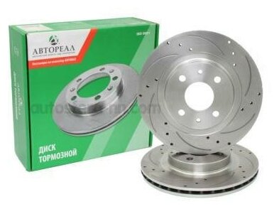 AVTOREAL ABPE103501070 Диск тормозной 2110-12,1117-19,2190 (R13)Евро (перфорация + насечка) (Автореал)