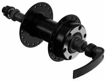 Втулка заднего колеса 36Н (Disk)сталь, черн. под трещетку,+эксцентрик, KIZO790DA