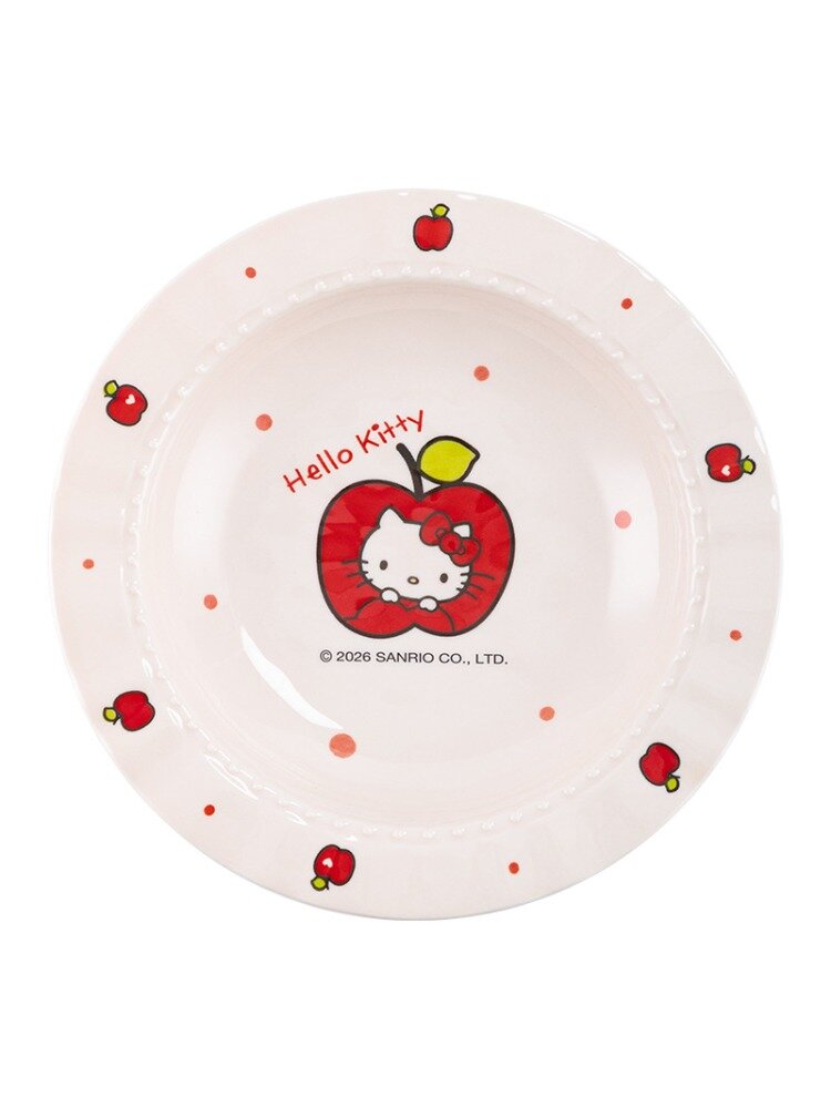 Милая керамическая тарелка с принтом Hello Kitty для дома 21см
