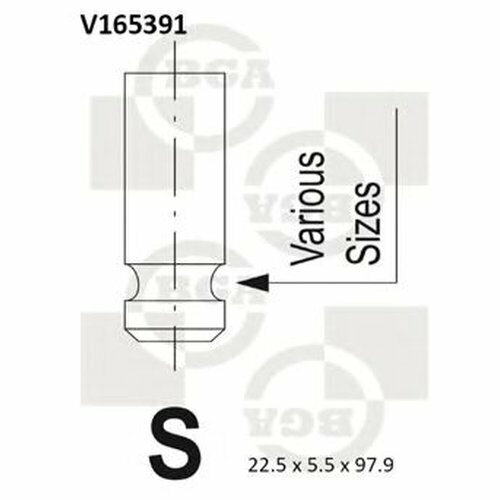 Выпускной клапан Bga V165391 для Nissan Cube, Micra III, Note