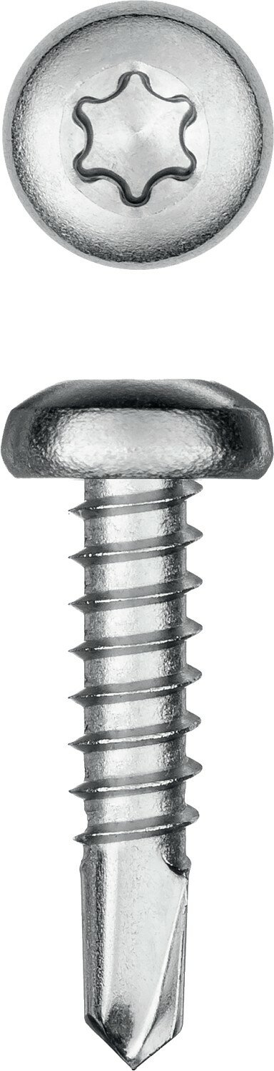 KRAFTOOL DS-P, 16 х 4.2 мм, А2, сверло, полукруглая головка, ТХ20, 500 шт, саморез нержавеющий (300931-42-016)