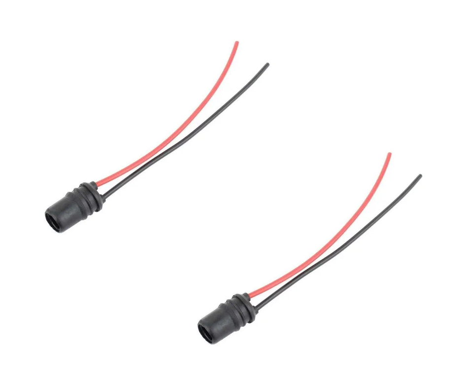 Патрон (колодка) под автомобильную лампу W5W/T10 с проводами (2 шт.)