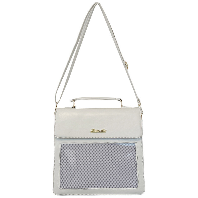 Сумка-рюкзак Jk Uniform, искусственная кожа, прострочка, белая