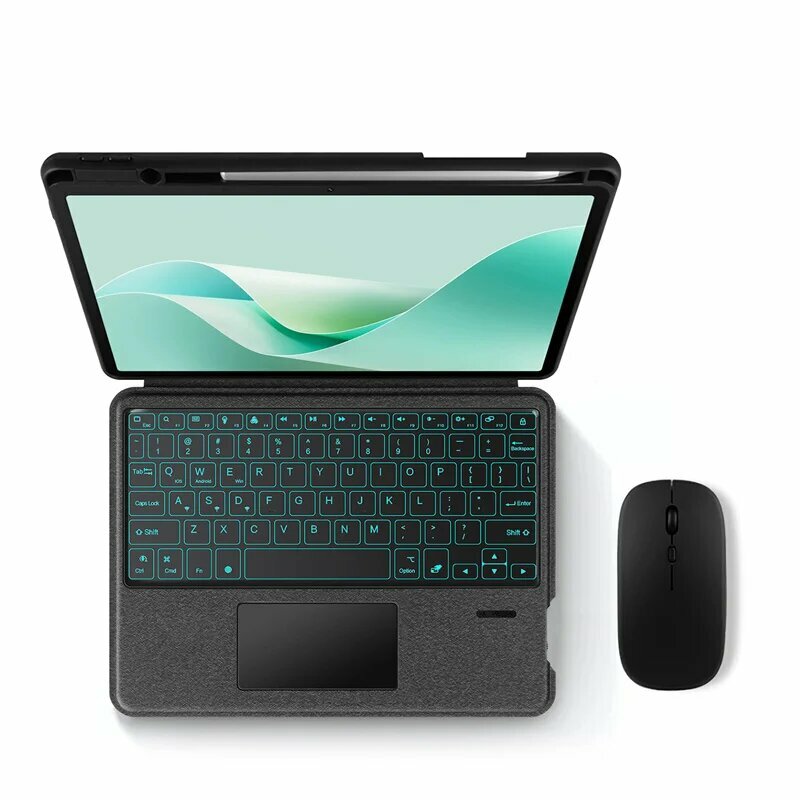 Чехол с магнитной клавиатурой для Huawei MatePad 11,5 S 2024, чехол для планшета, сенсорная панель с подсветкой, клавиатура для Huawei MatePad 11,5S 11,5 дюймов