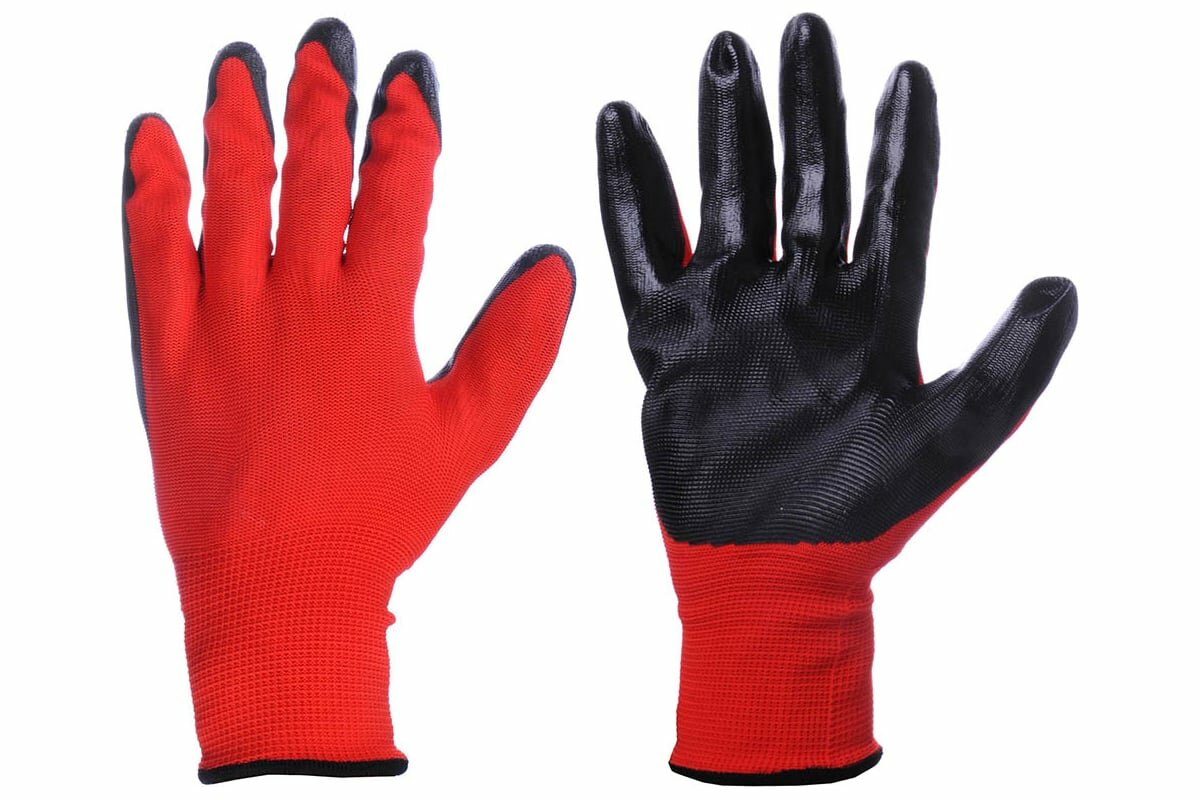 Inbloom садовые нейлоновые перчатки с нитриловым покрытием, размер 10 для садовых работ