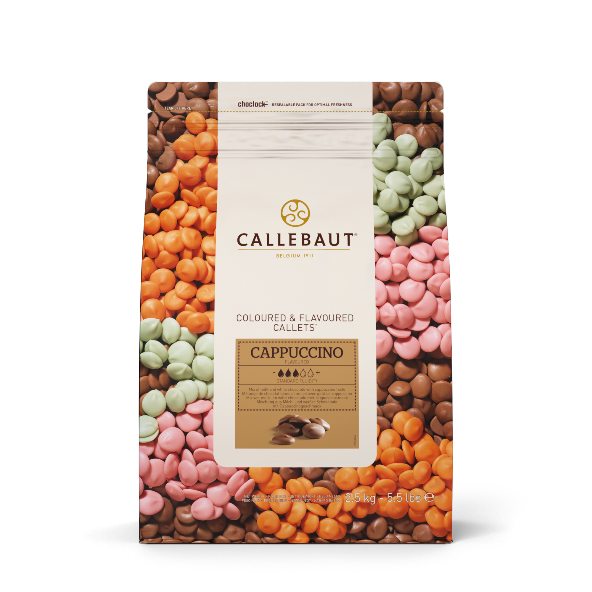 Глазурь с кофе Callebaut Cappuccino Callets (2,5 кг)