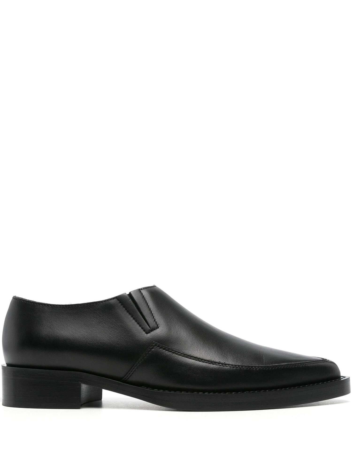 Лоферы Pointed-toe leather loafers