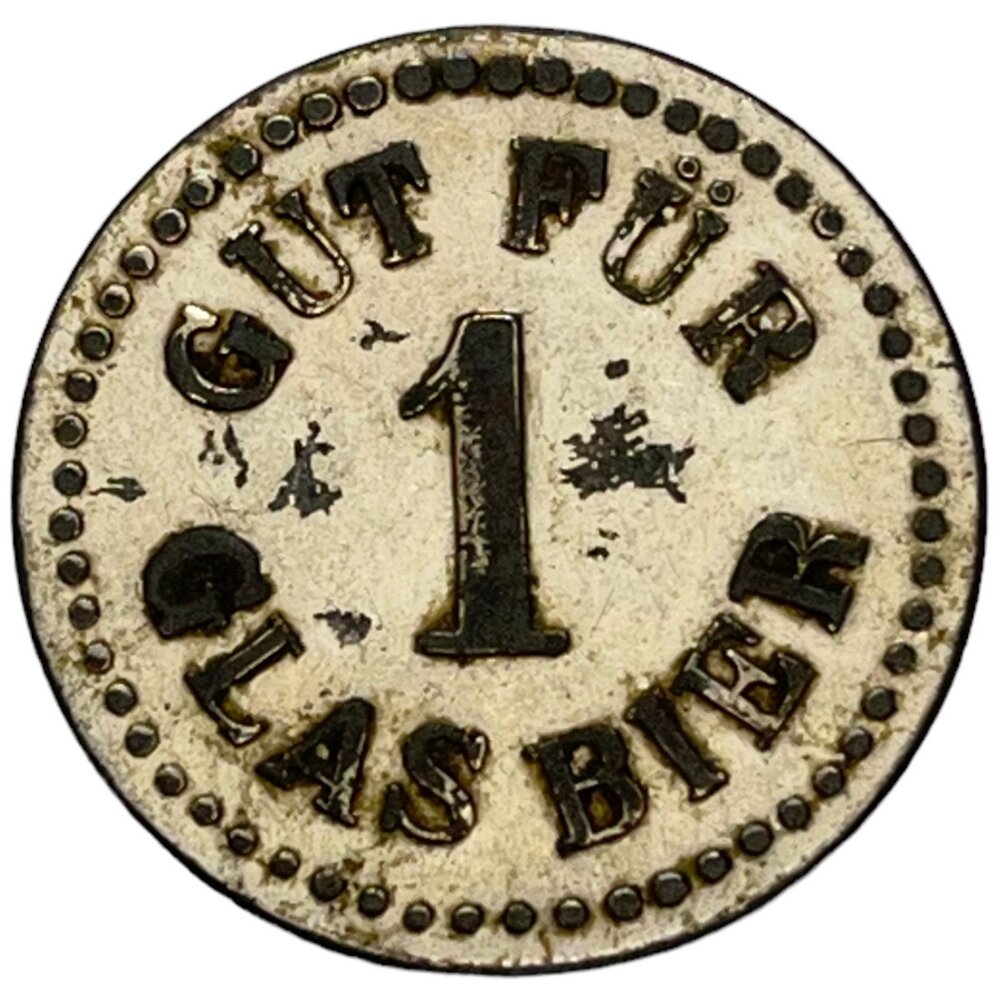 Германия, Майнц, токен на 1 кружку пива 1940-1980 гг. (Торговая лавка Veith) (Лот №3)