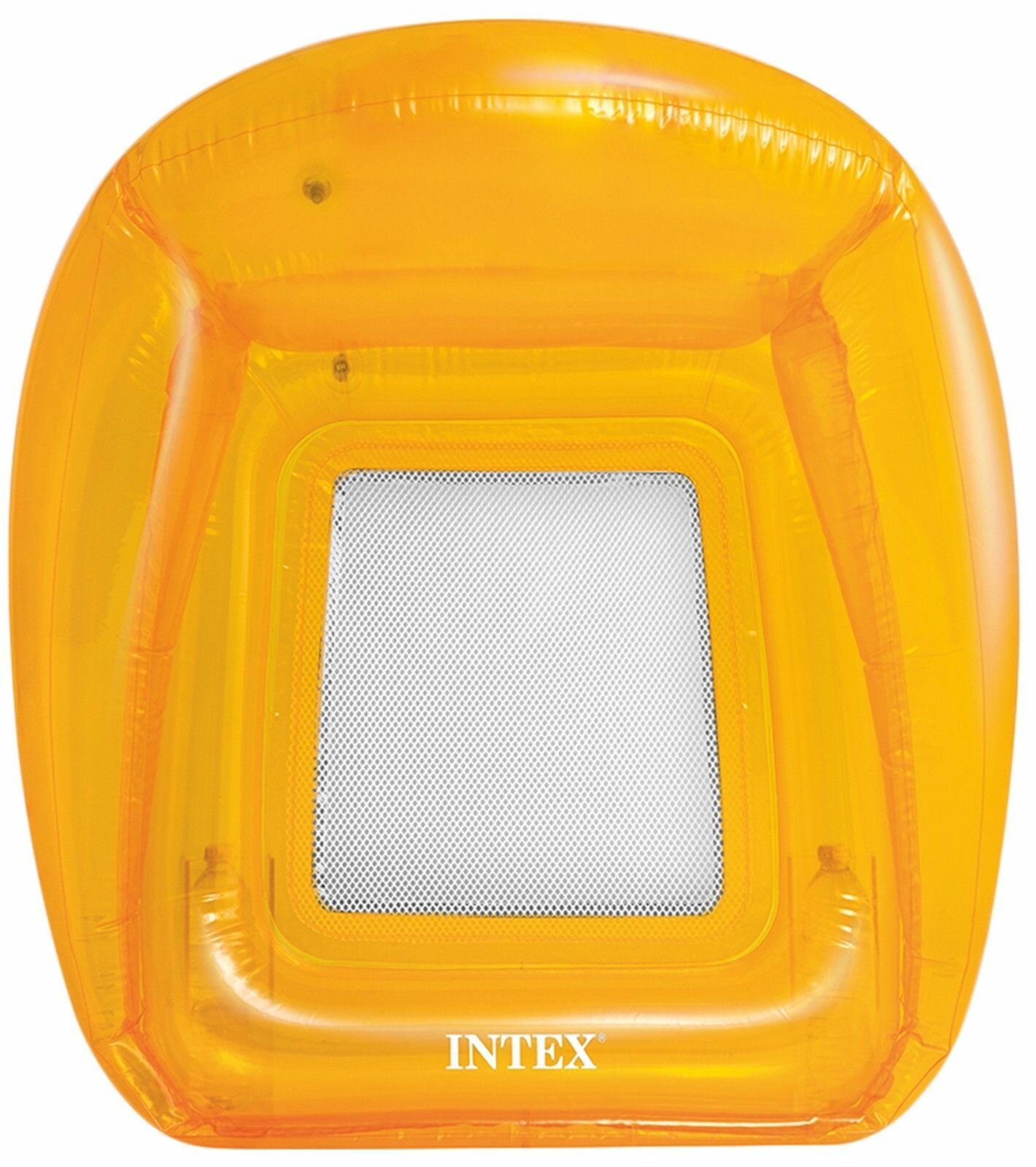 Пляжный матрас INTEX, взрослый плавательный матрац для плавания и купания, шезлонг-кресло, одноместный надувной плот, 104 х 102 см, цвета микс