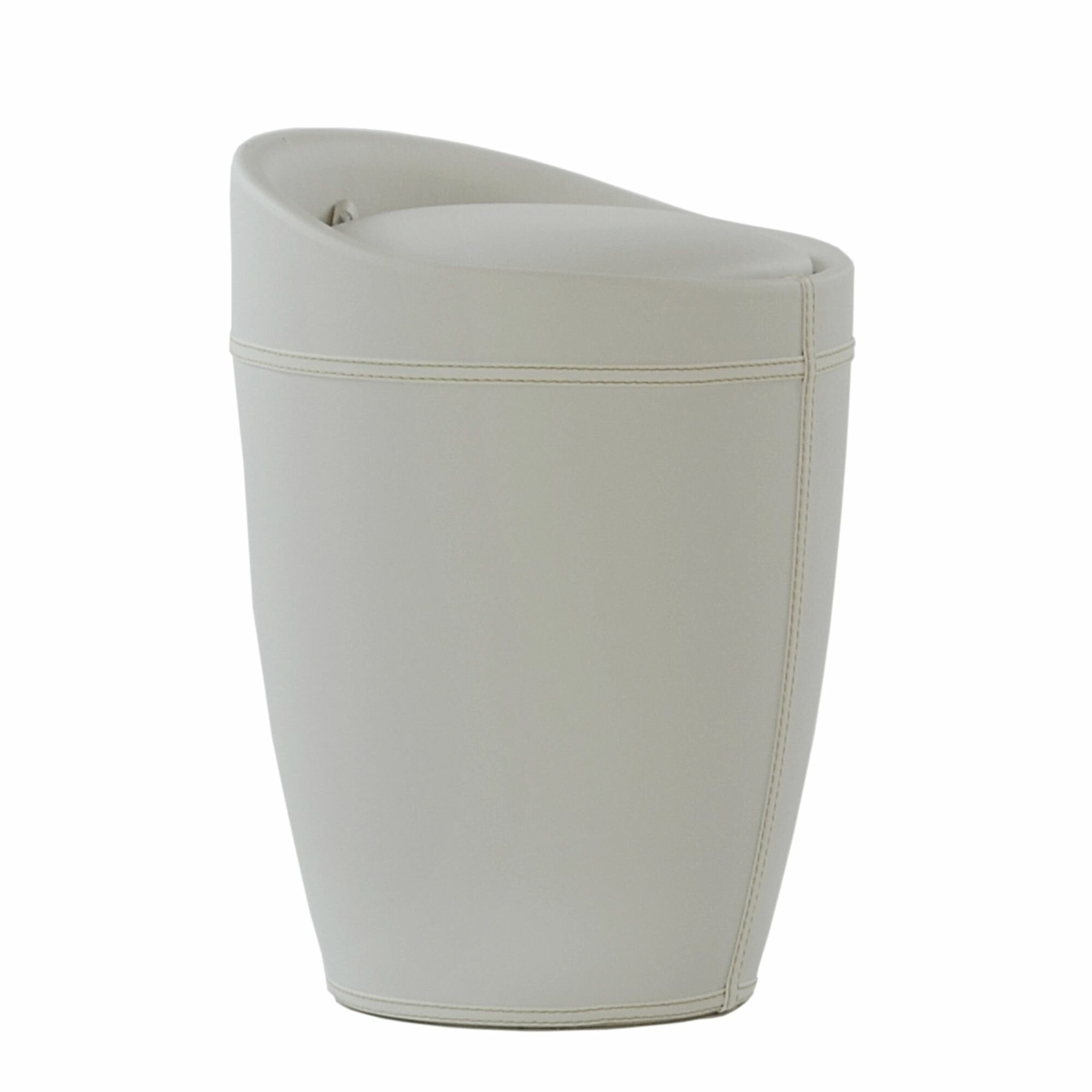 Табурет-сундучок OTTO LUX STOOL MARKET белый, экокожа, пластик, мягкое сиденье, без подлокотников