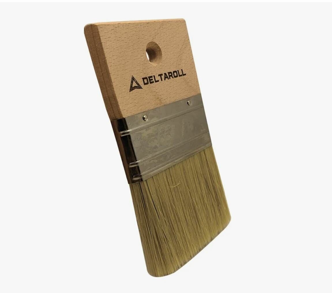 Кисть плоская испанка для декоративных работ 70мм DeltaRoll