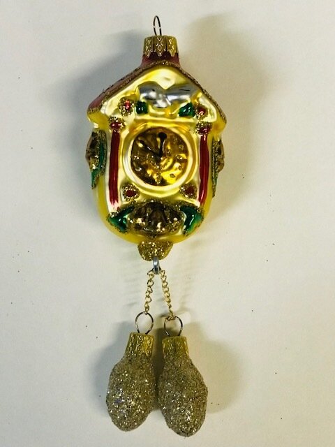 Игрушка на елку Фигурка "Часы с шишками"