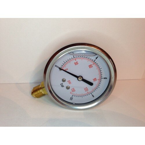 Манометр 4-10 bars, глицериновый, 1/4″ (PGG0114-10)