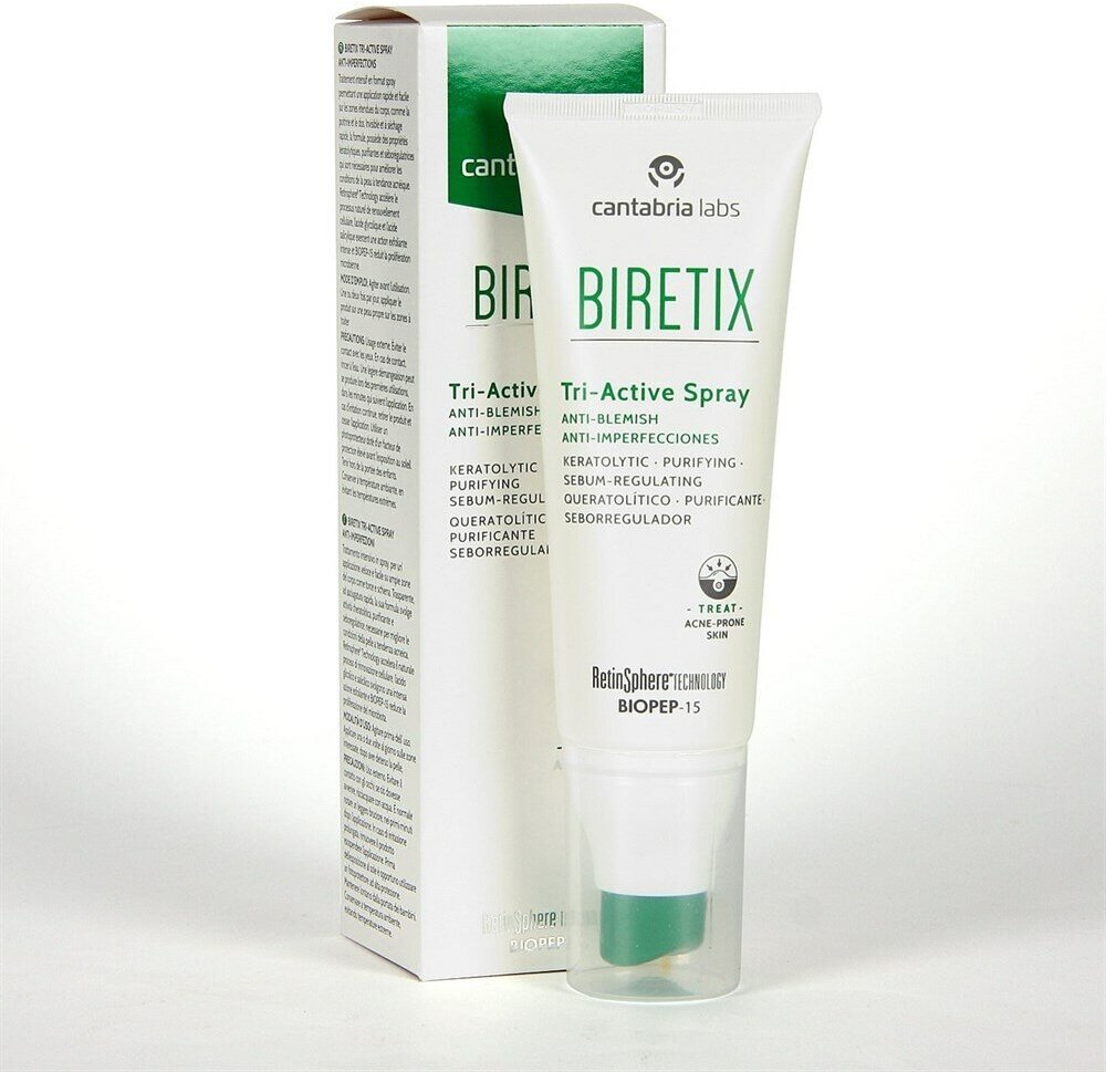 Biretix Спрей три-актив анти-акне Tri-Active Spray Anti-Blemish, 100 мл