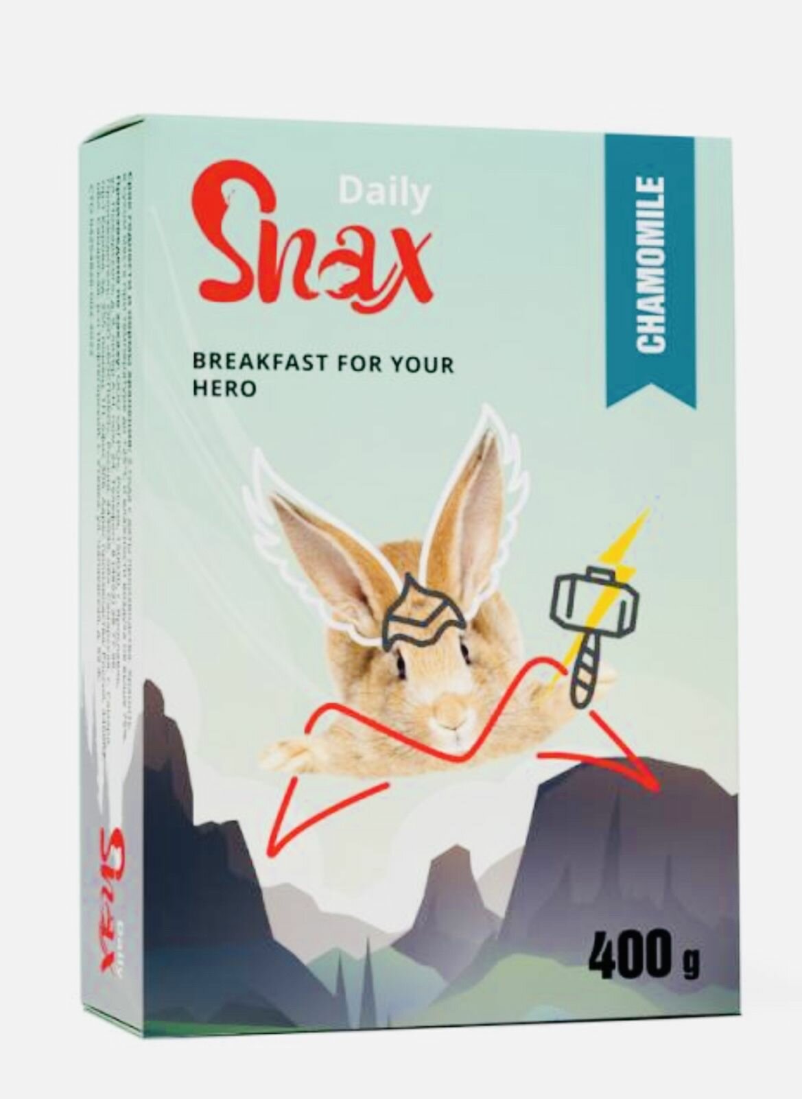 Snax Daily cухой корм для кроликов декоративных, 400 гр.