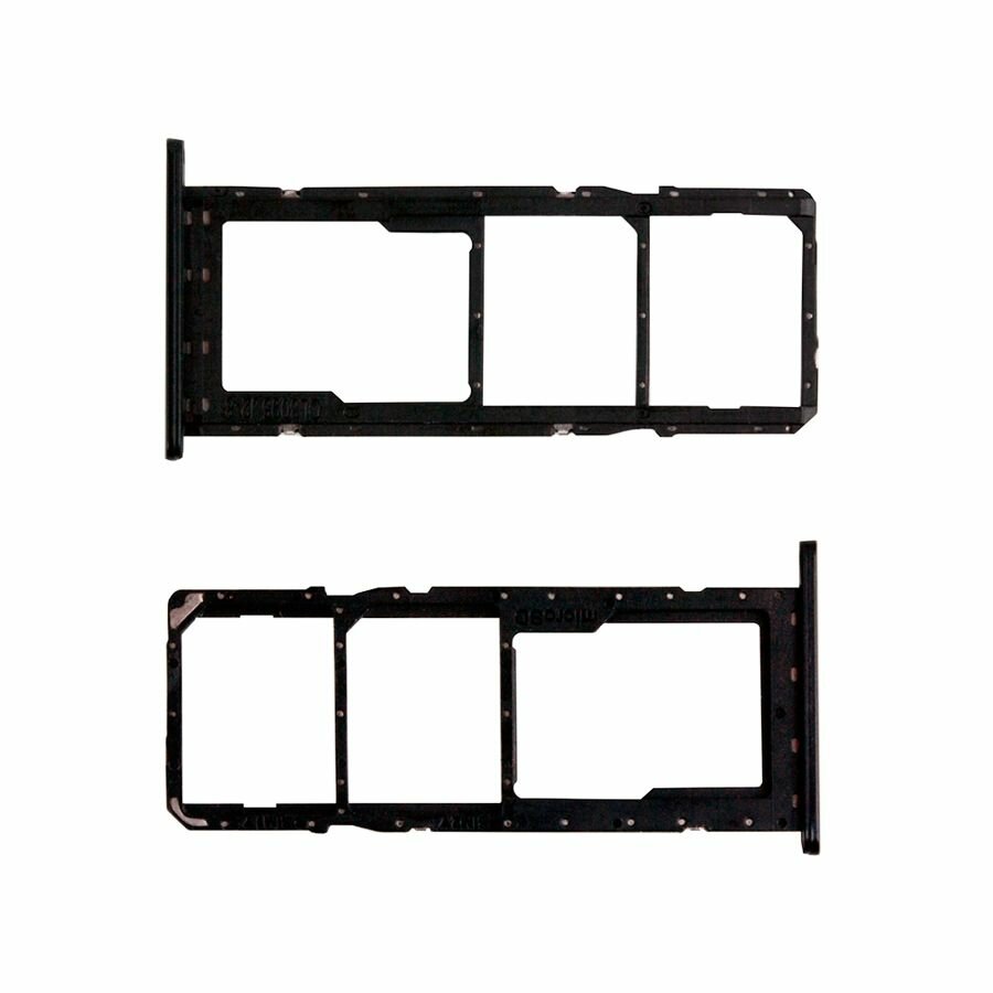 Контейнер SIM для смартфона Samsung Galaxy A025F (A02s) Черный