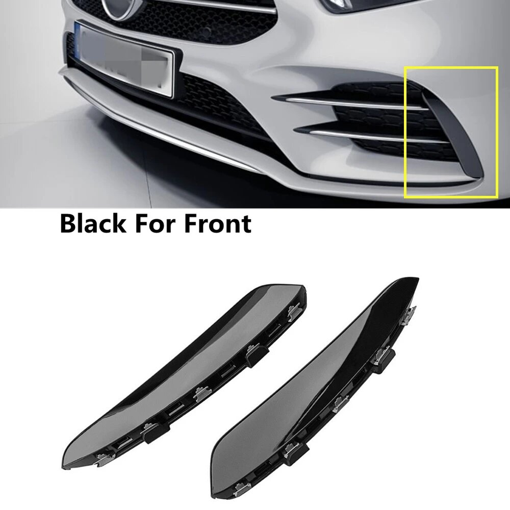 Для хэтчбека Mercedes Benz A Class W177 A180 A200 A220 A250 A35 2020 + наклейка Glossy Black Front