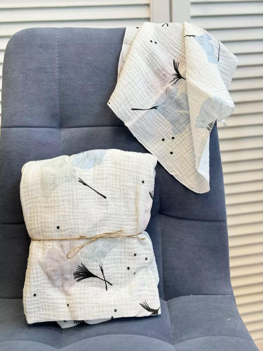 Простынь из муслина на резинке 120х60