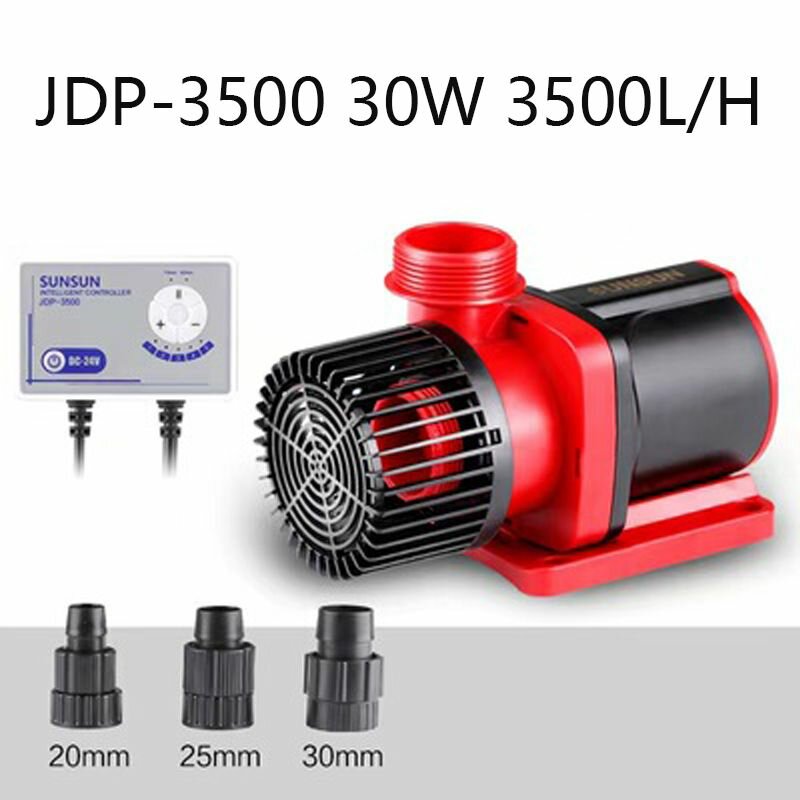 Водяной насос SUN JDP-3500 с переменной частотой вращения, амфибия мощностью 30 Вт 3500Л/ч, внешний регулятор скорости, выход воды 20 мм 25 мм 30 мм