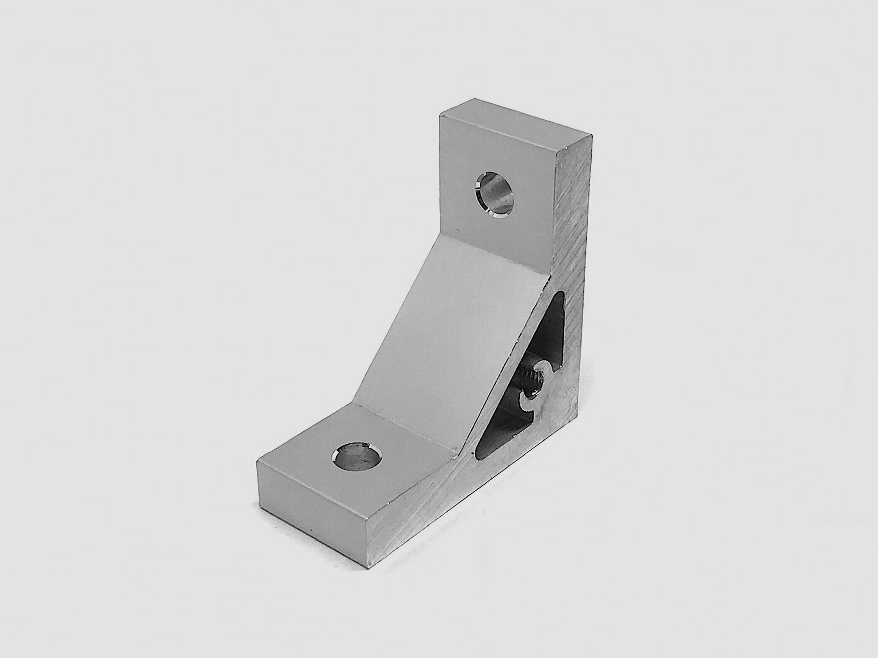 Угловой алюминиевый соединитель 50х50х22, паз 8, A25 / 1 шт / соберизавод