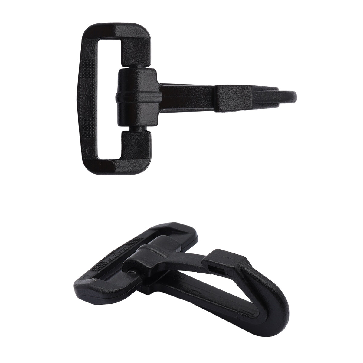 Карабин для сумки с рамкой, 30 мм (40*55 мм), пластик (черный), 50 шт