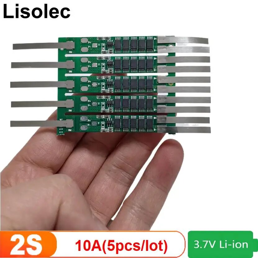 BMS модуль зарядки для литий-ионных аккумуляторов 2S 6A/8A/10A li-ion 2S 10A