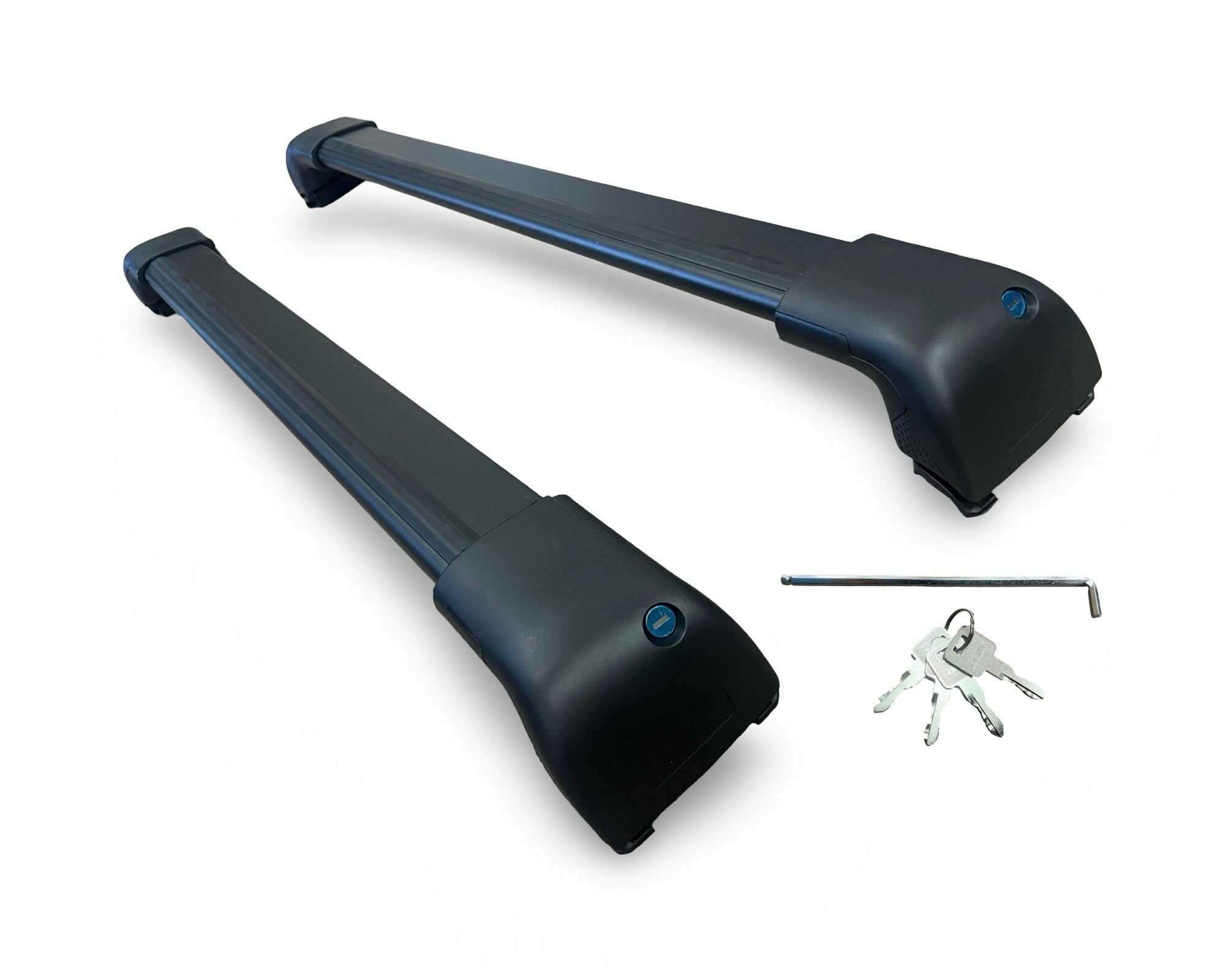 Багажник для рейлингов WingBar Edge Flash Rail Black L (аэродинамические)