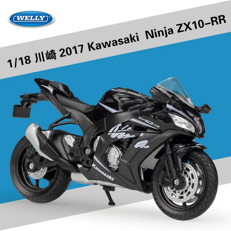 WELLY 1:18 Kawasaki NINJA ZX10-RR мотоцикл