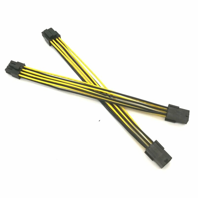 Кабель адаптер питания Angitu PCI-E 6Pin Female к CPU 8Pin 4+4Pin