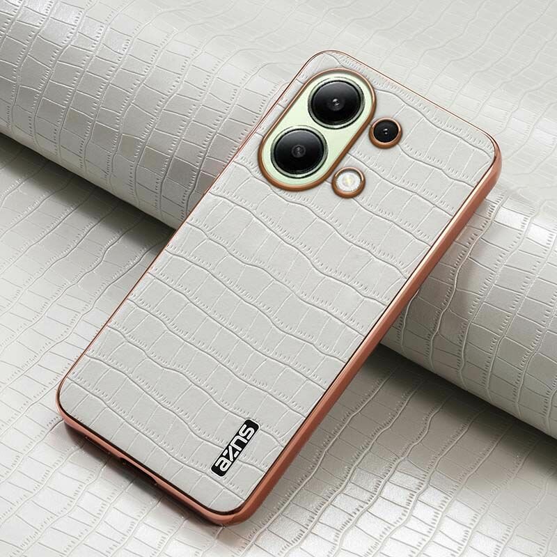 Чехол на Xiaomi Redmi Note 13 4G/Сяоми Редми Ноут 13 4G Роскошная кожа противоударный