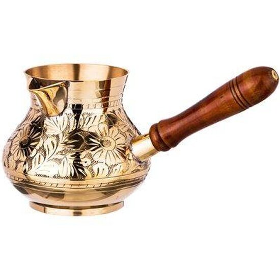 Турка Lefard резная "graving" 800мл. латунь