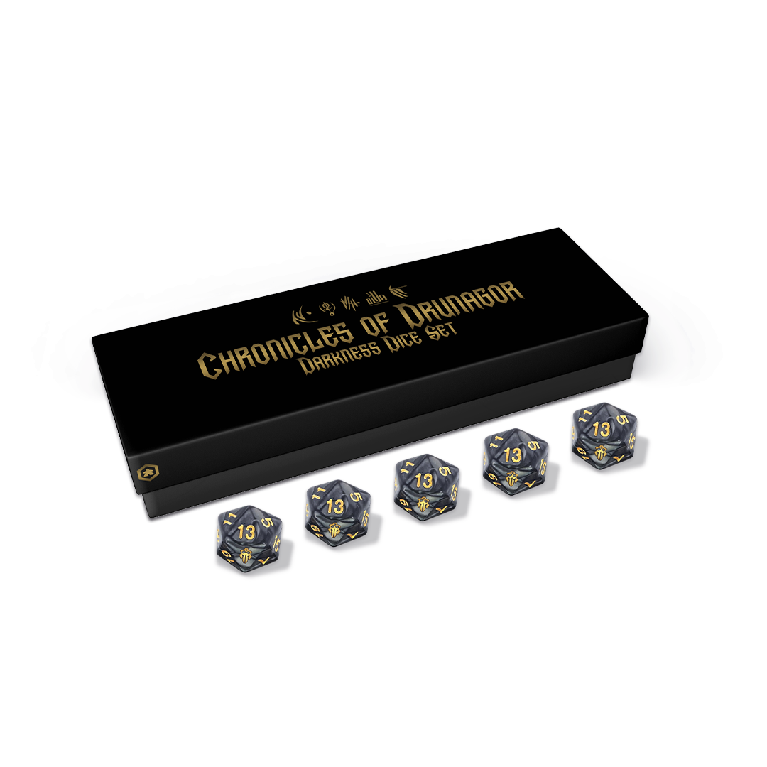 Набор аксессуаров для настольной игры Chronicles of Drunagor. Age of Darkness. Dice Set